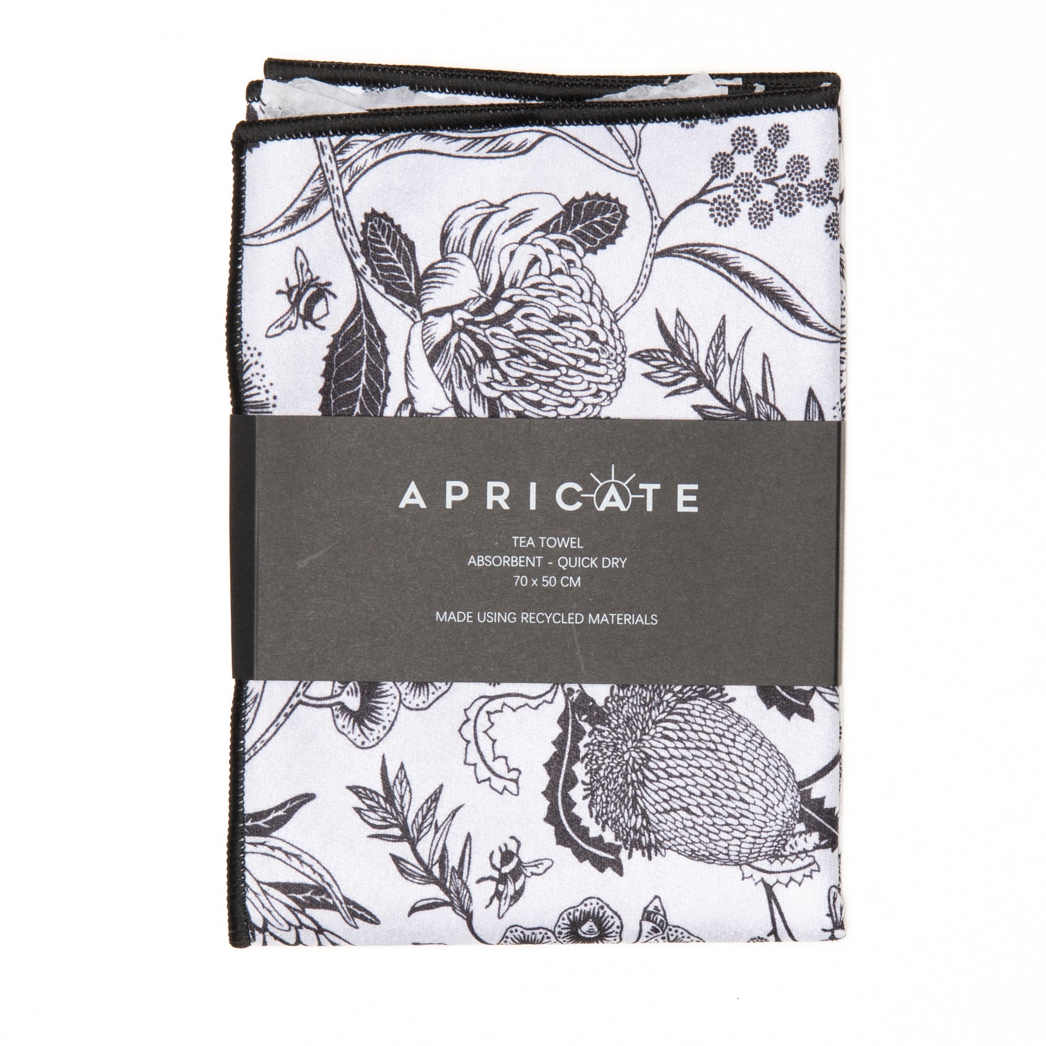 TEA TOWEL – Multi Purpose | Absorbent | Flora – Apricate